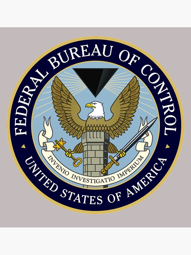 "FBC - Federal Bureau of Control" Poster for Sale by azolo | Redbubble