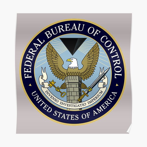 "FBC - Federal Bureau of Control" Poster by azolo | Redbubble