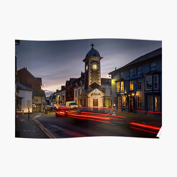 "Rhayader town clock tower" Poster for Sale by leightoncollins | Redbubble
