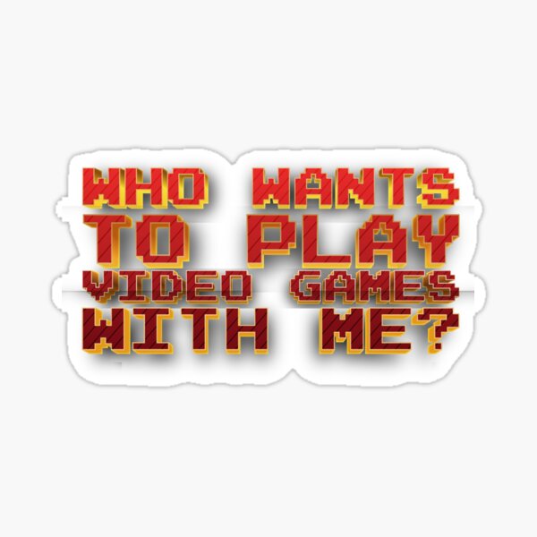 "Video Games?" Sticker by EB-designs | Redbubble