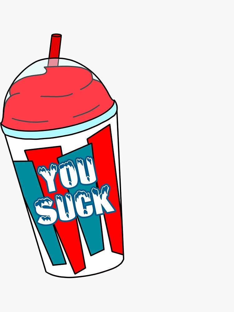 "Red Icee " Sticker for Sale by jaidyjean | Redbubble