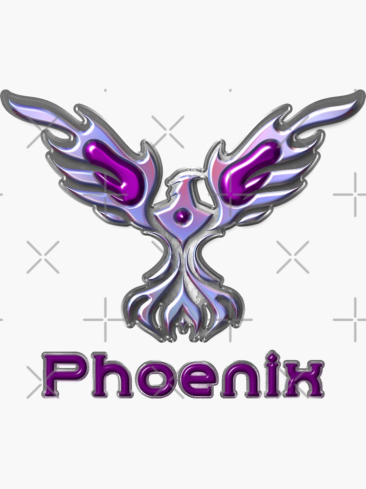 "Stunning Legendary Purple Phoenix " Sticker for Sale by SoldierAlways ...