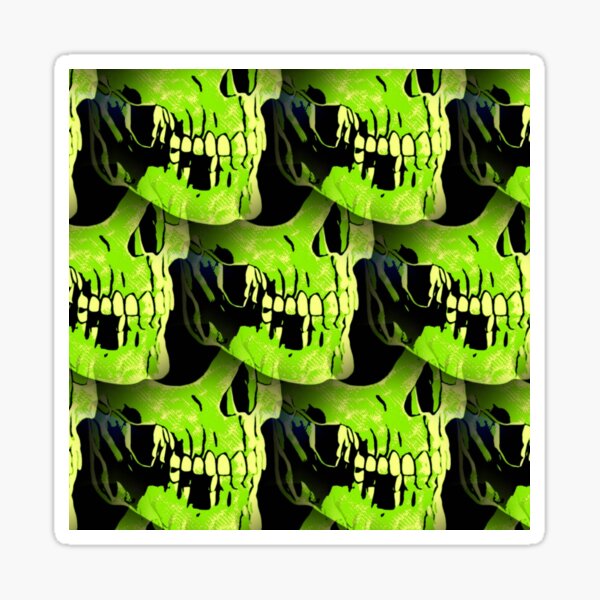"Neon Skull" Sticker for Sale by childofthelilly | Redbubble