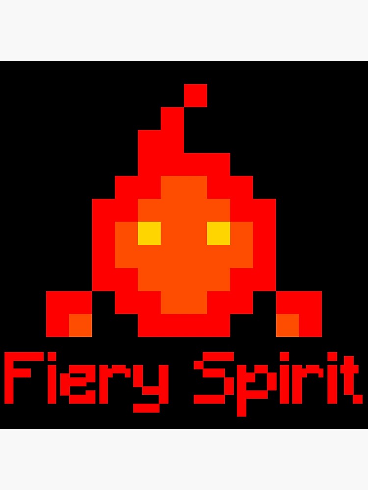 "Fire spirit" Poster for Sale by pixel-shirts | Redbubble