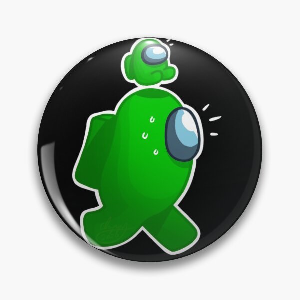 Among Us Lime Pins and Buttons | Redbubble
