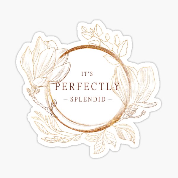 "it's Perfectly Splendid The Haunting of Bly Manor" Sticker for Sale by ...