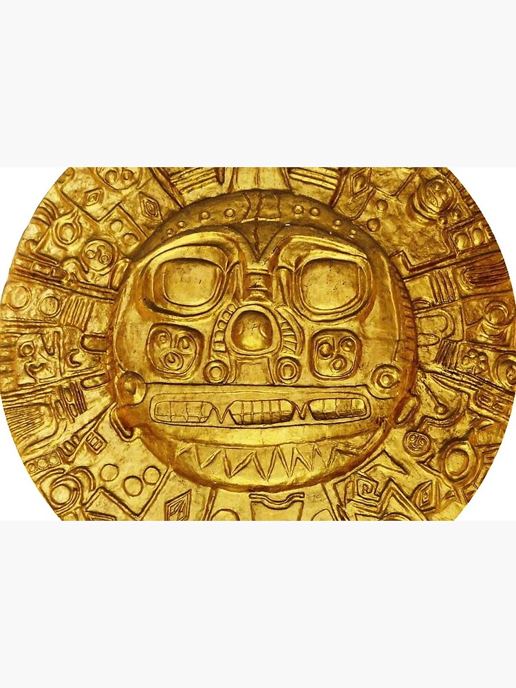 "Ancient Inca Gold Sun God Disc Authentic Original design" Mask for ...