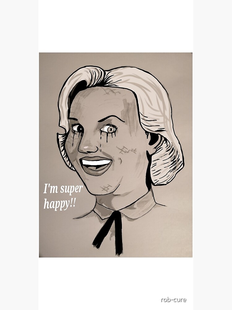 "Fake happy" Poster by rob-cure | Redbubble