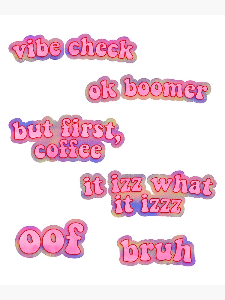 Póster «pastel arcoíris holo vibe comprobar ok paquete de boomer» de ...