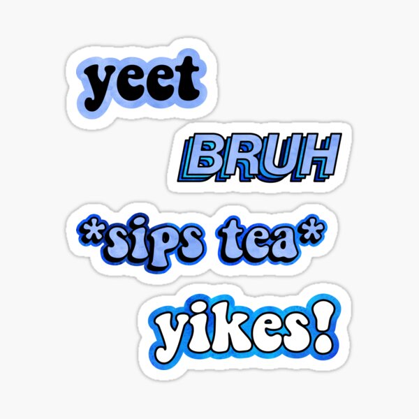 "blue pack yeet retro pack" Sticker by summerpositif | Redbubble
