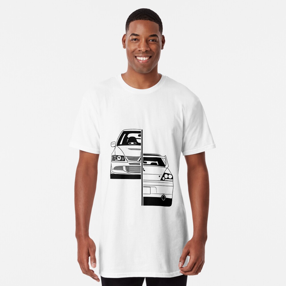 "Mitsubishi Lancer EVO 8 Best Shirt Design" Sticker for Sale by ...