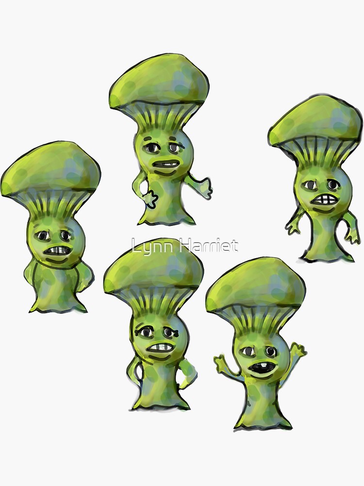 "Mushroom Friends" Sticker for Sale by lynnhsim | Redbubble