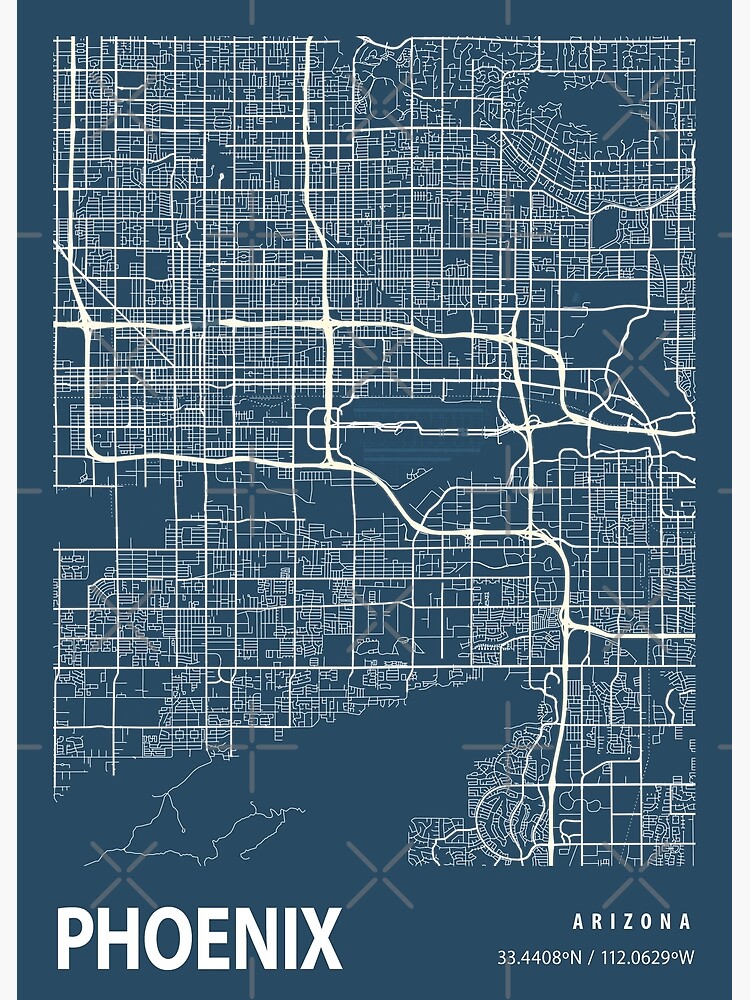 Map Downtown Phoenix Arizona
