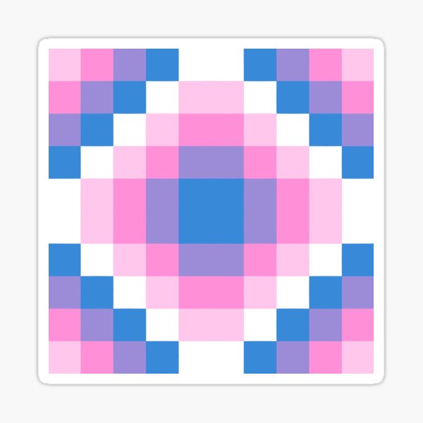 "Trans Gradient Diamond Pattern" Sticker for Sale by Aroaes | Redbubble