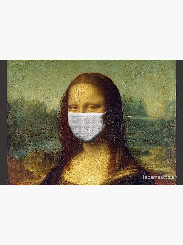 "Mona Lisa Portrait Covid 19 by Leonardo da Vinci Italian Renaissance ...