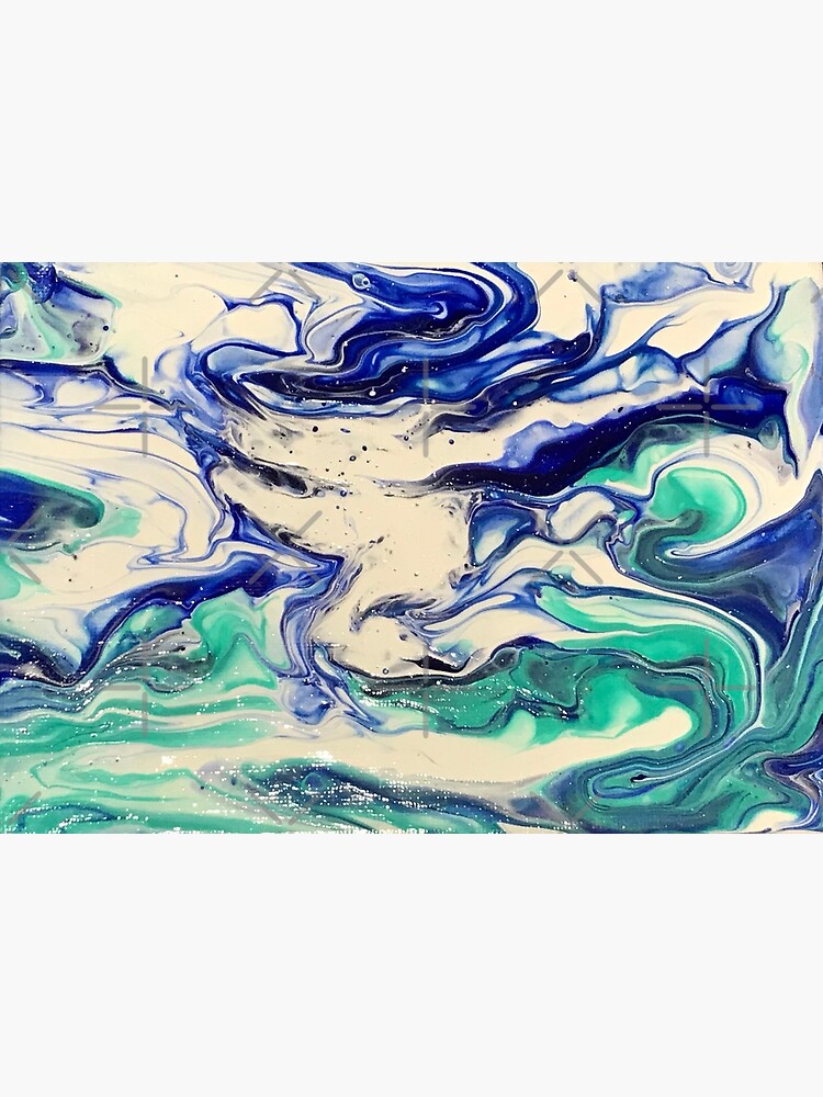 "Aqua Blue Ocean" Poster by Sasa-paints | Redbubble