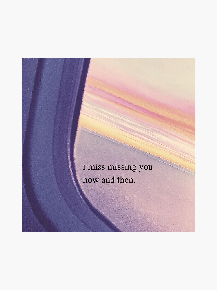 "Miss Missing You" Sticker for Sale by emmaquesadilla | Redbubble