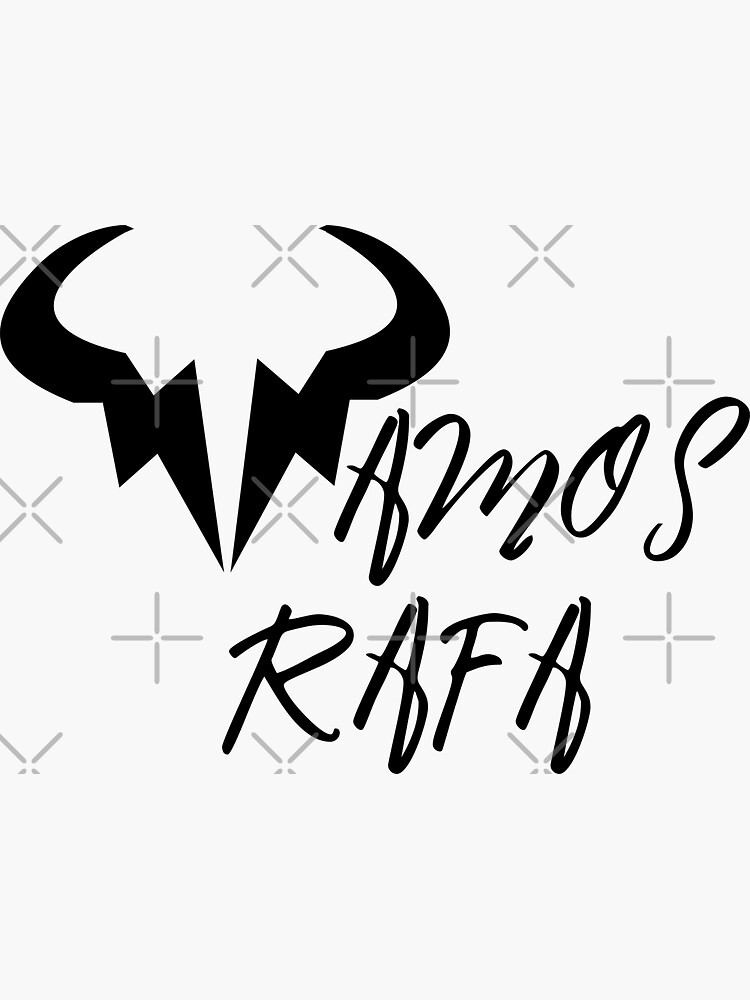 "VAMOS RAFA (RAFA NADAL)" Sticker for Sale by FeaturedStore | Redbubble