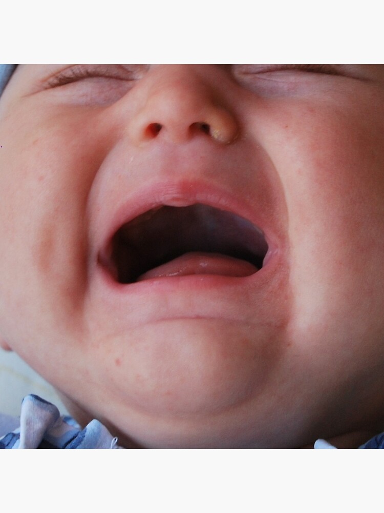 "Baby Crying Face Mask" Poster by WeMadeOurWorld | Redbubble