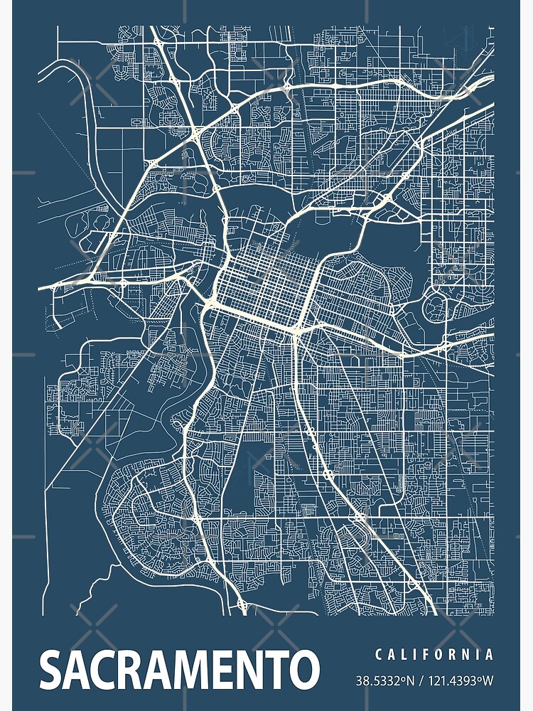 Sacremento California Map