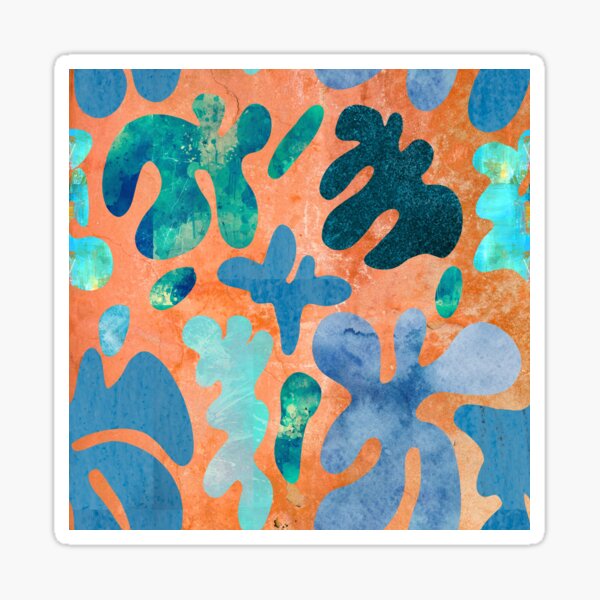 "Organic Texture Modern Shapes " Sticker for Sale by NancyMerkle ...