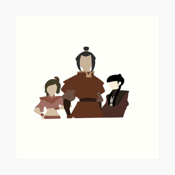 "ATLA - Mai, Azula, and Ty Lee" Art Print by prongsiepop | Redbubble
