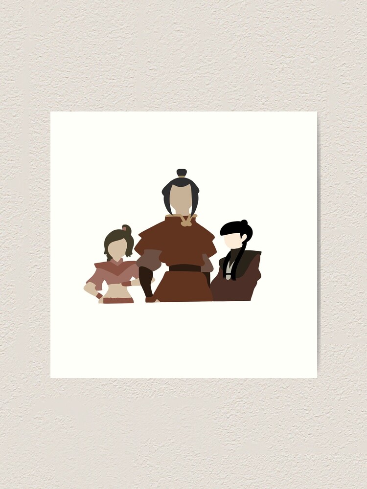 "ATLA - Mai, Azula, and Ty Lee" Art Print by prongsiepop | Redbubble