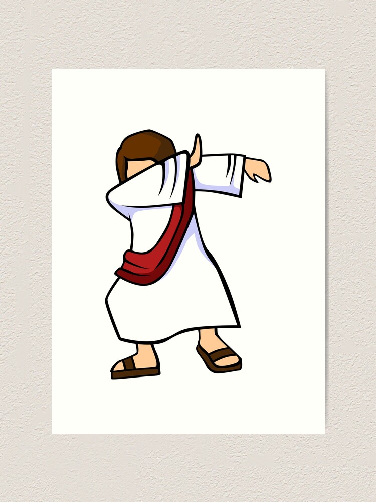 "Dabbing Jesus Christian Dab Dance" Art Print by TeeVision | Redbubble