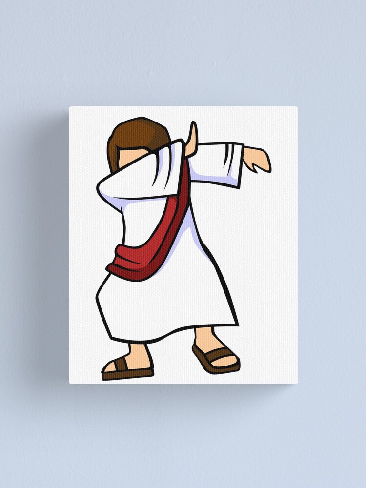 "Dabbing Jesus Christian Dab Dance" Canvas Print for Sale by TeeVision ...