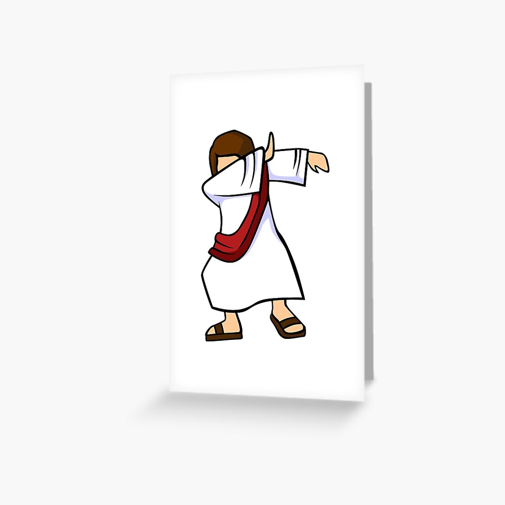 "Dabbing Jesus Christian Dab Dance" Greeting Card by TeeVision | Redbubble