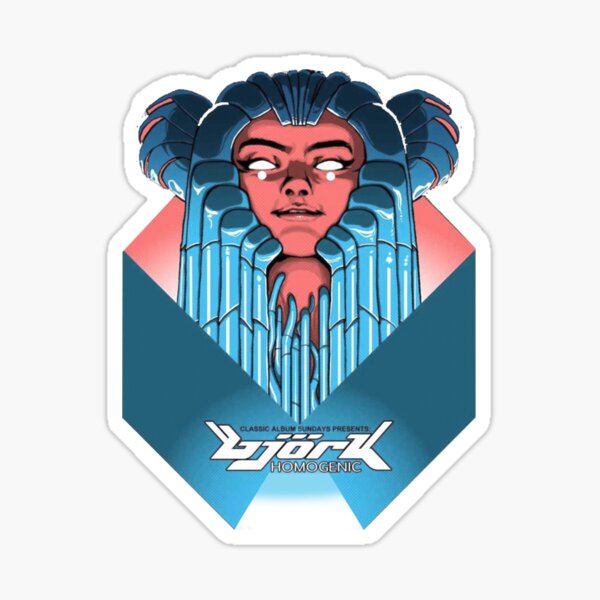 "bjork" Sticker for Sale by Gohanikuzo | Redbubble
