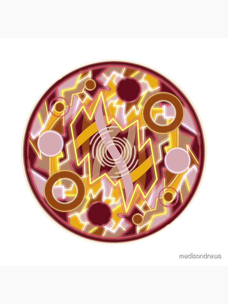 "Neon Magic Circle - Ground" Poster by madisondraws | Redbubble