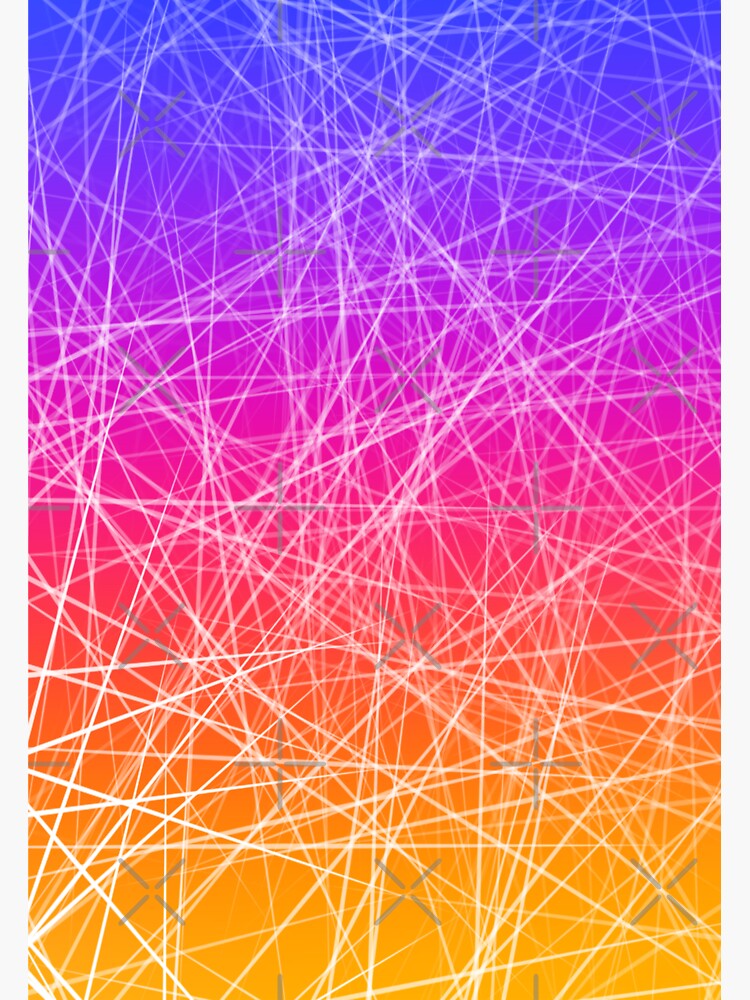 "Instagram Rainbow Geometric lines " Sticker for Sale by kalanisart ...