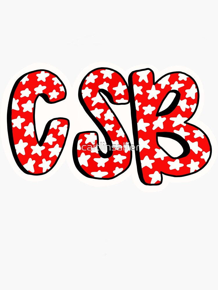 "Starry CSB - CSBSJU" Sticker for Sale by caitlinsalfer | Redbubble
