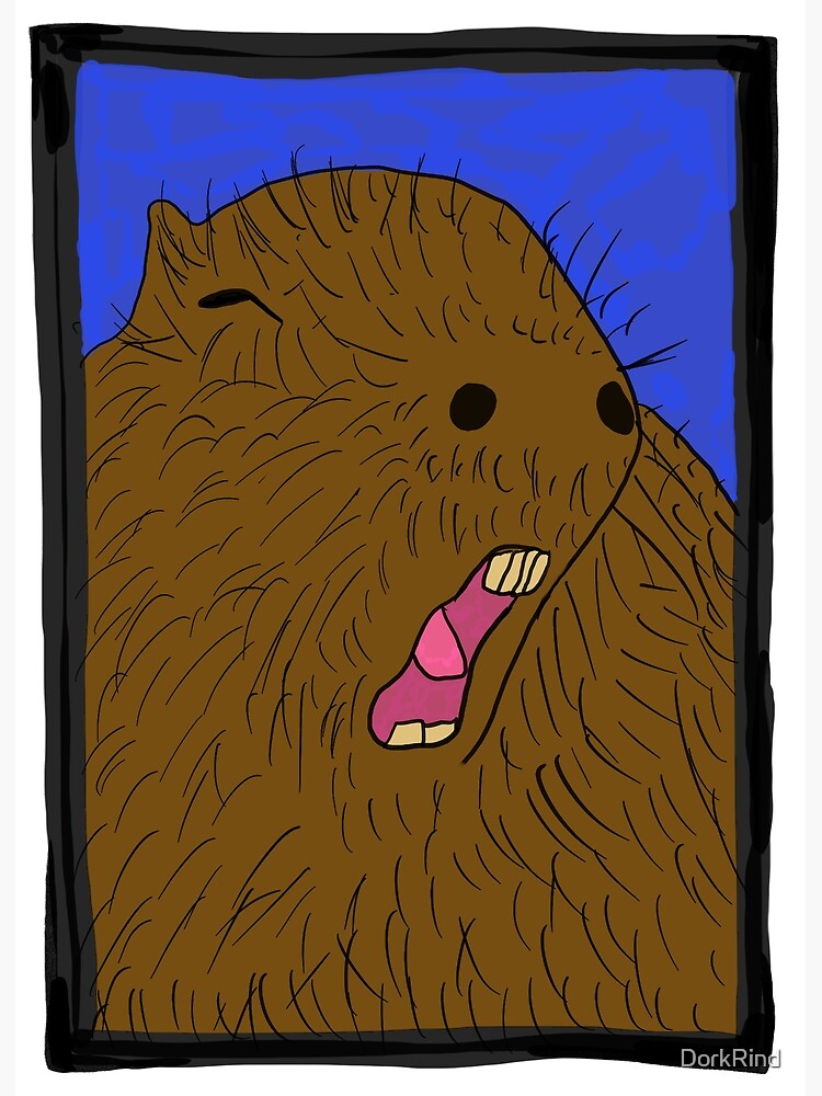 "Existenzieller Dread Capybara Print" Fotodruck von DorkRind | Redbubble