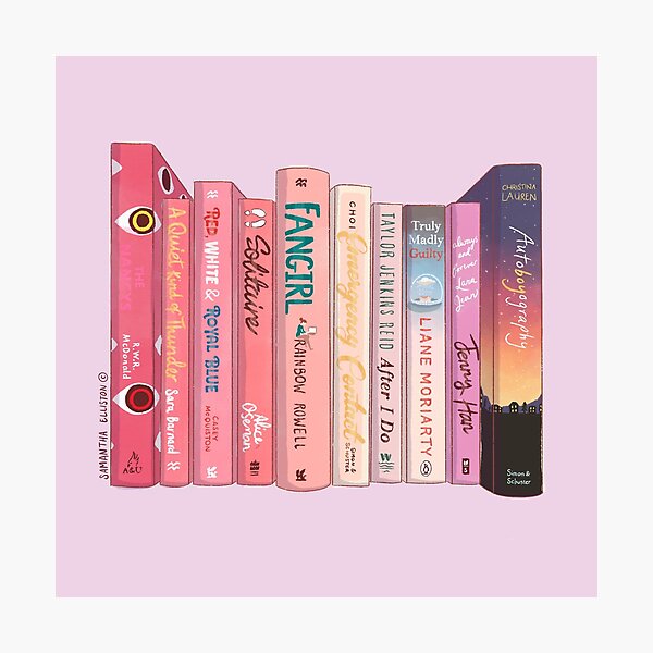 "The Pink Book Stack" Photographic Print for Sale by SamElliston ...