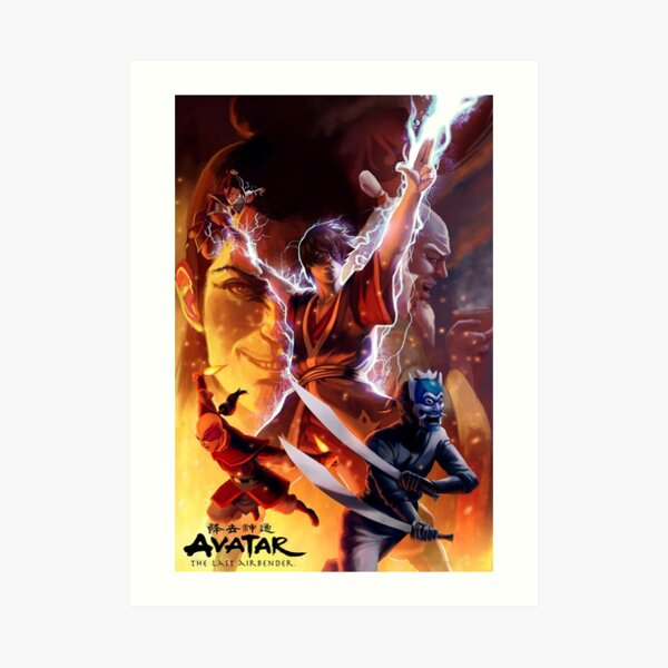 "Blue Spirit Mask , Zuko Avatar the last airbender" Art Print for Sale ...
