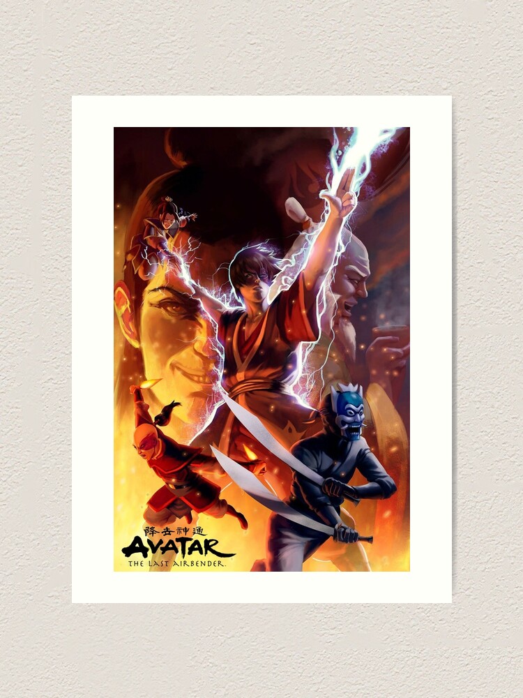"Blue Spirit Mask , Zuko Avatar the last airbender" Art Print for Sale ...