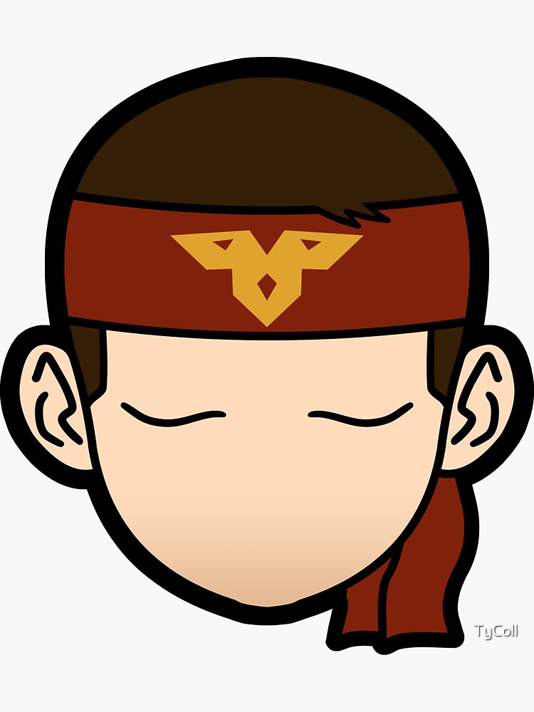 "ATLA: Fire Nation Aang" Sticker for Sale by TyColl | Redbubble