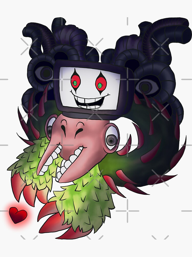 "Omega Flowey Fight" Sticker for Sale by PaperBagKidCO | Redbubble