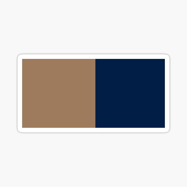 "Navy blue and tan color stripes" Sticker for Sale by abpumatrumpet ...