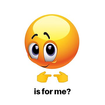 "is for me emoji meme" Sticker for Sale by workallday | Redbubble