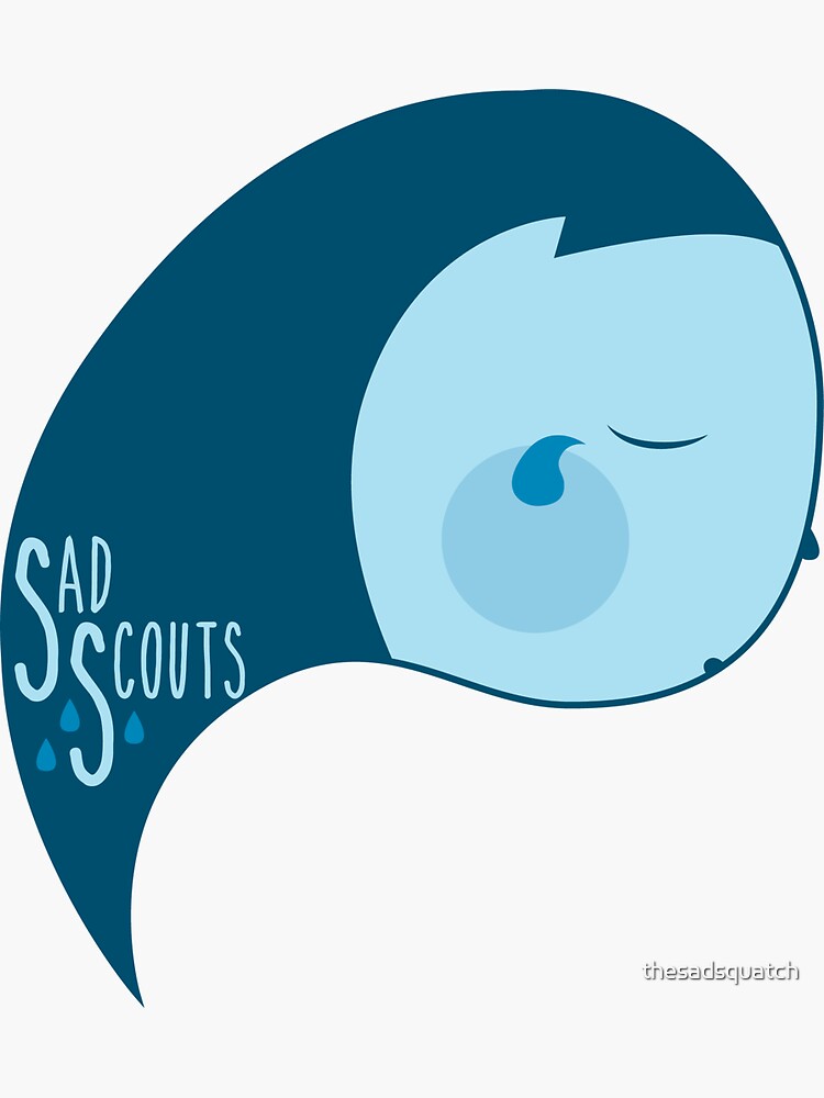 "Sad Scouts" Sticker for Sale by thesadsquatch | Redbubble