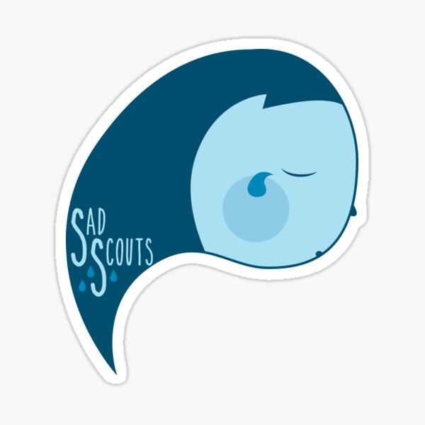 "Sad Scouts" Sticker for Sale by thesadsquatch | Redbubble