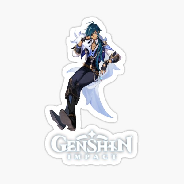 "Kaeya - Genshin Impact" Sticker by RetroTrainer | Redbubble
