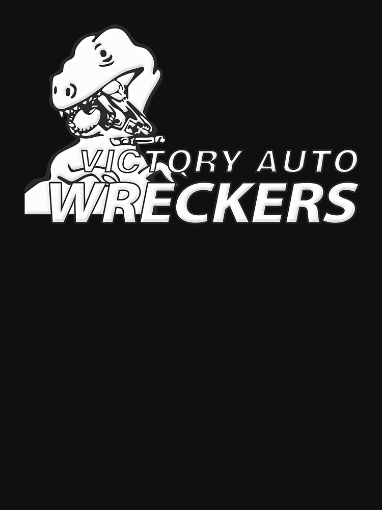 "Victory Auto Wreckers" Essential T-Shirt for Sale by RookieSpoon ...