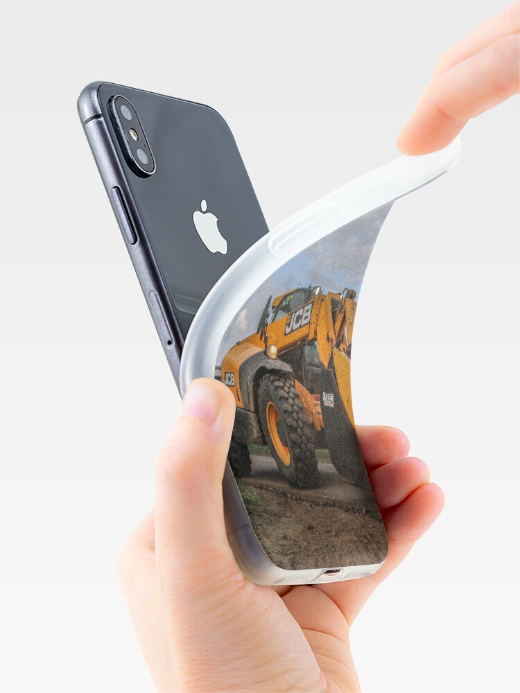 "JCB Telehandler with Suton Scraper" iPhone Case for Sale by Joe Lovell ...