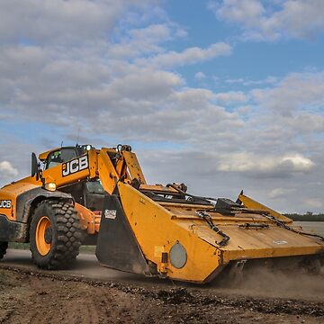 "JCB Telehandler with Suton Scraper" iPhone Case for Sale by Joe Lovell ...