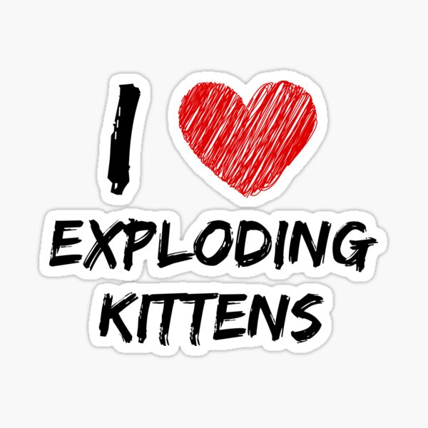 Exploding Kittens Stickers | Redbubble