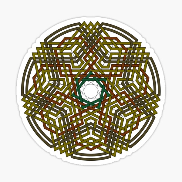 "Heptagram seven point of star" Sticker by arioscraft | Redbubble